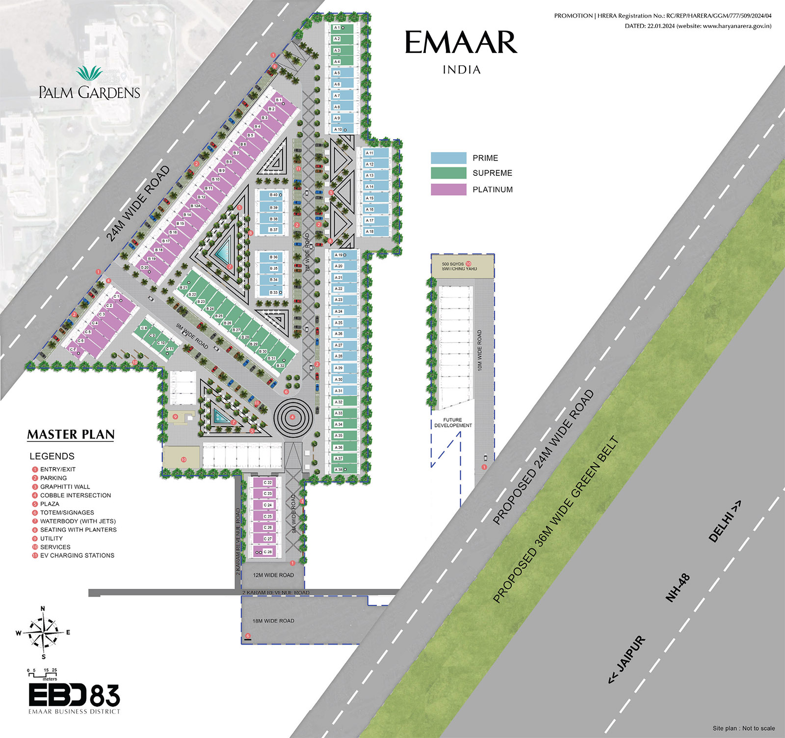 EBD 83 - Emaar SCO Plots Sector 83 Gurgaon
